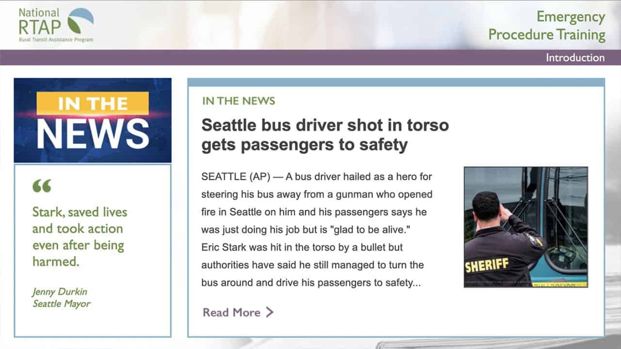 National RTAP Training Case Study